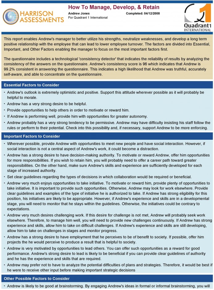 How To Manage, Develop, & Retain - Quadrant 1 International